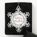 Scottish Merry Christmas Wreath, Nollaig Chridheil Snowflake Pewter ...