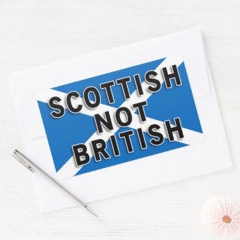 Scottish Not British sticker | Zazzle