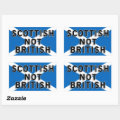 Scottish Not British sticker | Zazzle
