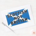 Scottish Not British sticker | Zazzle