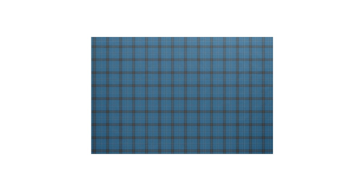 Scottish Ramsay Blue Tartan Fabric | Zazzle