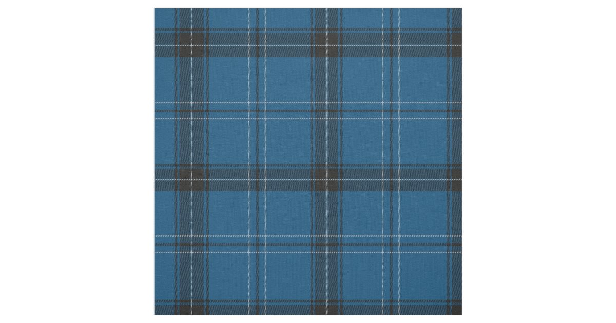 Scottish Ramsay Blue Tartan Fabric | Zazzle