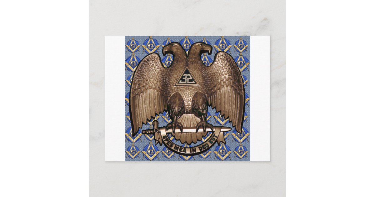 Scottish Rite Square & Compass Postcard | Zazzle