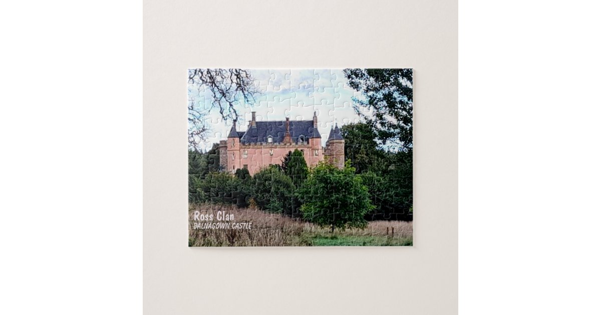 Scottish Ross Clan Balnagown Castle Jigsaw Puzzle Zazzle