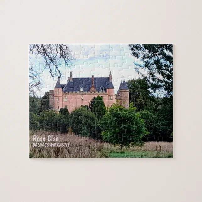 Scottish Ross Clan Balnagown Castle Jigsaw Puzzle | Zazzle