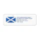 Scottish | Saltire | Scotland Flag Label | Zazzle