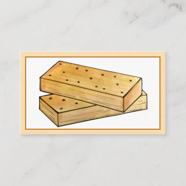 Scottish Shortbread Tea Biscuits British Bakery Business Card | Zazzle