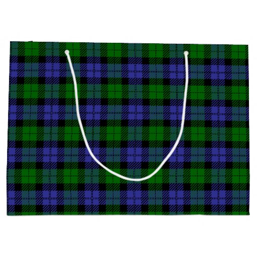Scottish tartan large gift bag | Zazzle