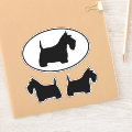 Scottish Terrier Scottie Dogs Vinyl Sticker Set | Zazzle
