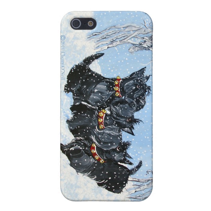 Scottish Terrier Winter Phone iPhone Case | Zazzle.com