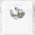 Scottish Themed Birthday Party Classic Round Sticker | Zazzle