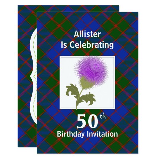 Scottish Themed Celebration Party Invitations | Zazzle.com