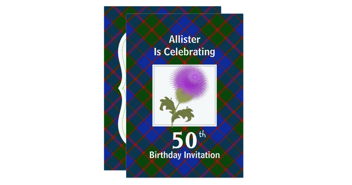 Scottish Themed Celebration Party Invitations | Zazzle.com