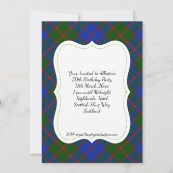 Scottish Themed Celebration Party Invitations | Zazzle