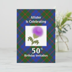 Scottish Themed Celebration Party Invitations | Zazzle