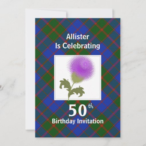 Scottish Themed Celebration Party Invitations | Zazzle