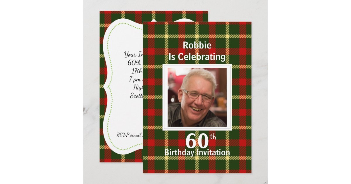 Scottish Themed Celebration Party Invitations | Zazzle