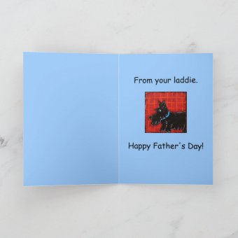 Scottish themed Father's Day card | Zazzle