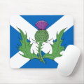 Scottish Thistle and Saltire Mouse Pad | Zazzle