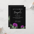 Scottish Thistle Birthday Invitation | Zazzle
