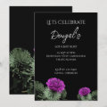 Scottish Thistle Birthday Invitation | Zazzle
