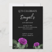 Scottish Thistle Birthday Invitation | Zazzle