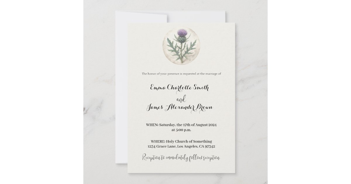 Scottish Wedding Invitation, Celtic Invitation | Zazzle