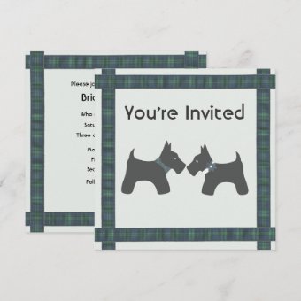 Scottish Wedding with Tartan Theme Invitation | Zazzle