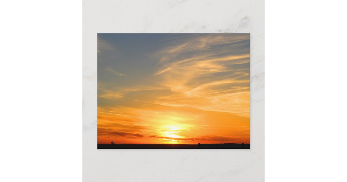 Scottsbluff Nebraska Farming Harvest Fall Sunset Postcard | Zazzle
