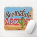 Scottsdale Arizona Vintage Travel Mouse Pad | Zazzle