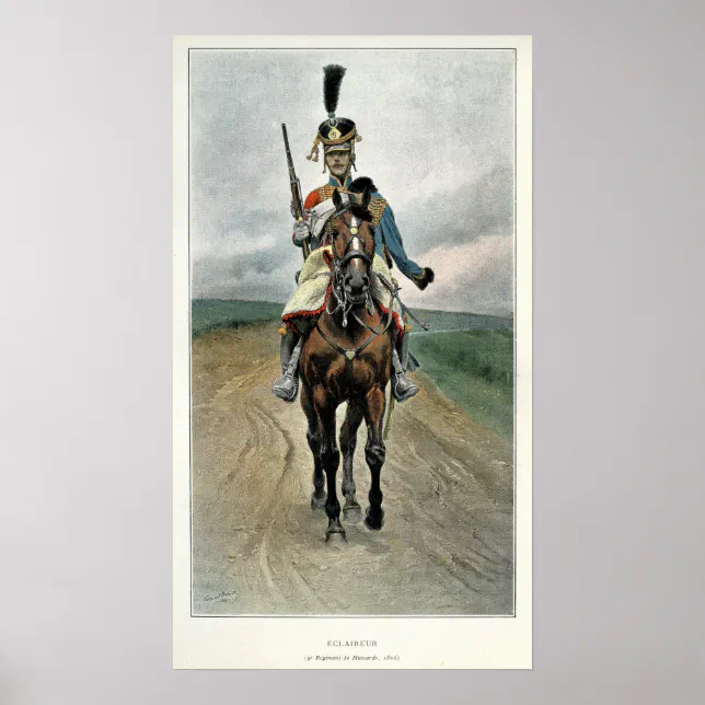 Scout of the 9th Regiment of Hussars Poster | Zazzle