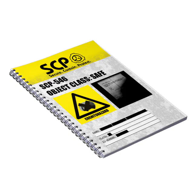 SCP - 546 "A Notebook" Notebook | Zazzle