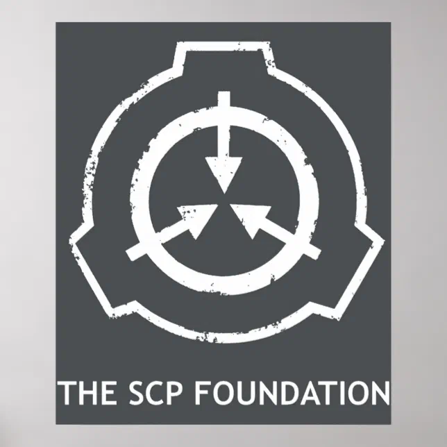 SCP Foundation logo white Secure Contain Protect Poster | Zazzle