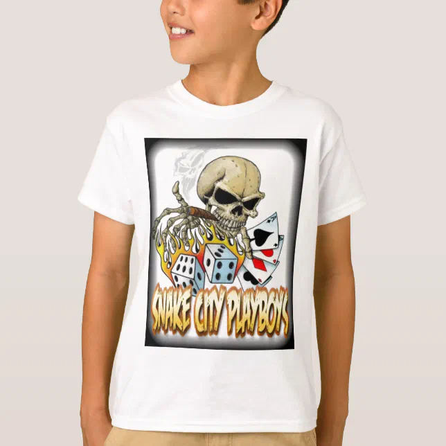 SCP Skull and Cards Logo T-Shirt | Zazzle