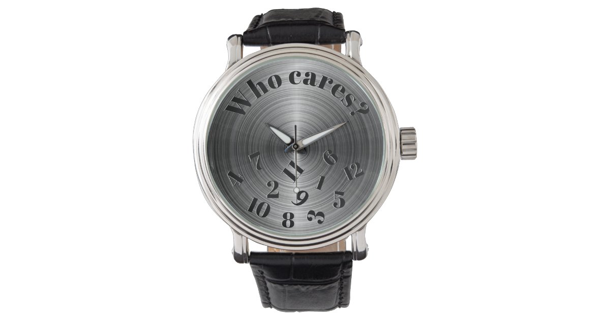 Scrambled Clock Numbers On Metallic Gray Watch | Zazzle