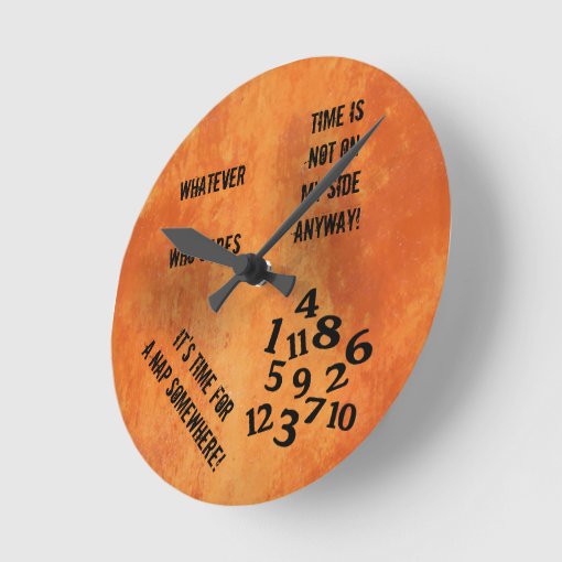 Scrambled Numbers Clock | Zazzle