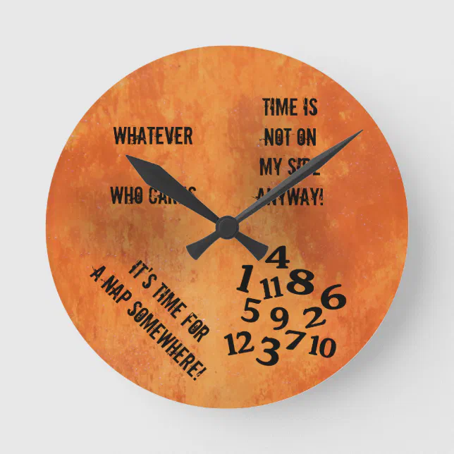 Scrambled Numbers Clock | Zazzle