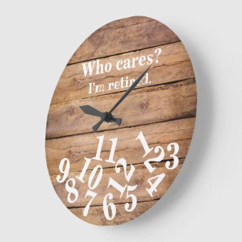 Scrambled Numbers on Wood LOOK Clock | Zazzle
