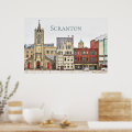 Scranton PA Architecture- Cityscape Poster | Zazzle
