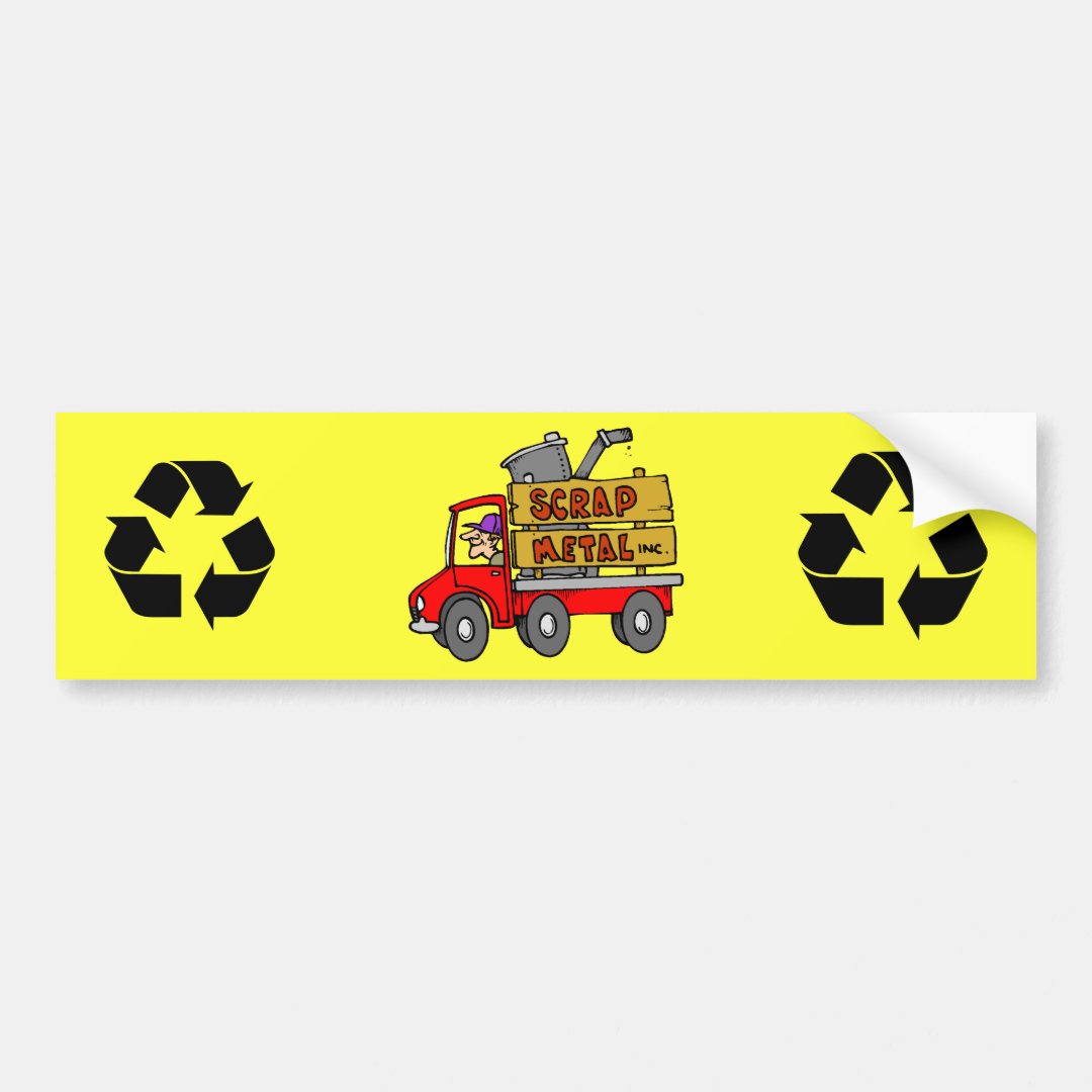 Scrap Metal Collector Bumper Sticker | Zazzle