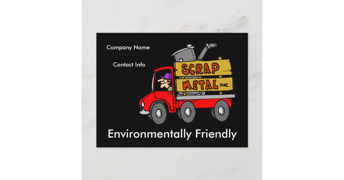 Scrap Metal Collector Postcard | Zazzle