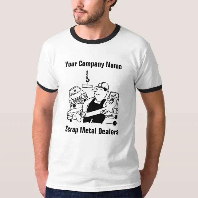 Scrap Metal Dealers Cartoon T-Shirt | Zazzle