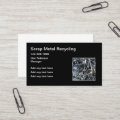 Scrap Metal Recycling Business Cards | Zazzle