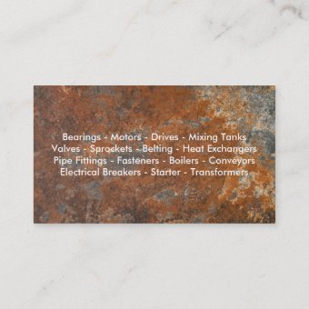 Scrap Metal Recycling Business Cards | Zazzle