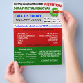 Scrap Metal Removal Flyer | Zazzle