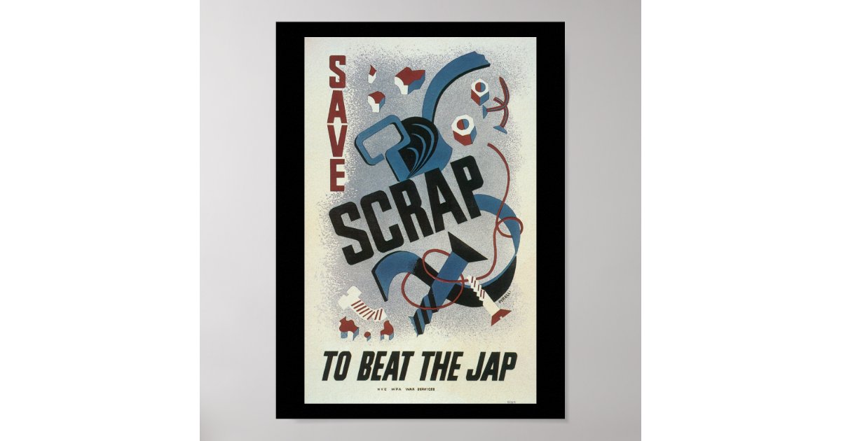 Scrap Metal World War 2 Poster | Zazzle
