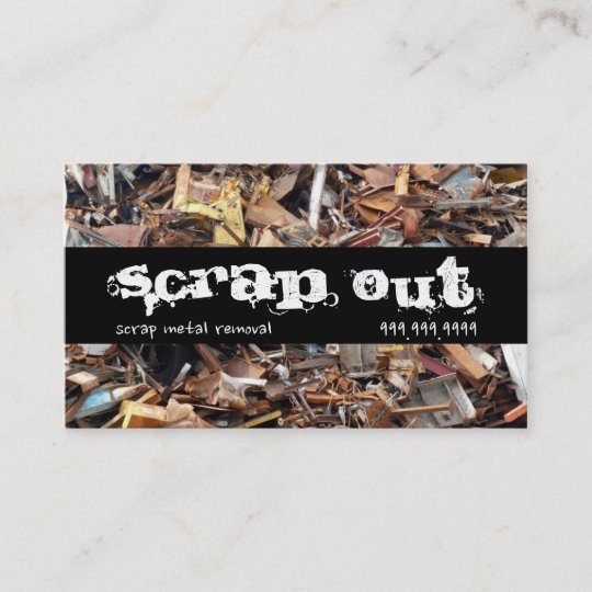 Scrap Metal Yard Removal Recycling Junk Business Card | Zazzle.com