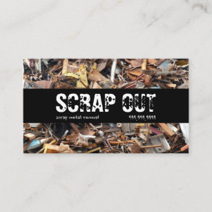 Scrap Metal Business Cards - Business Card Printing | Zazzle