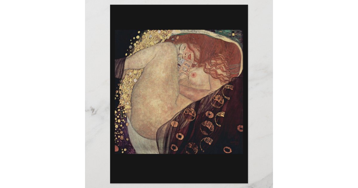 SCRAPBOOK PAPER : GUSTAV KLIMT : DANAE | Zazzle