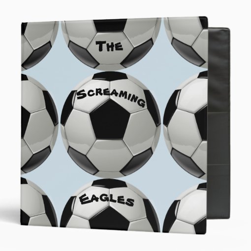 SCRAPBOOK-PHOTO BOOK-SOCCER-EVENTS 3 RING BINDER | Zazzle